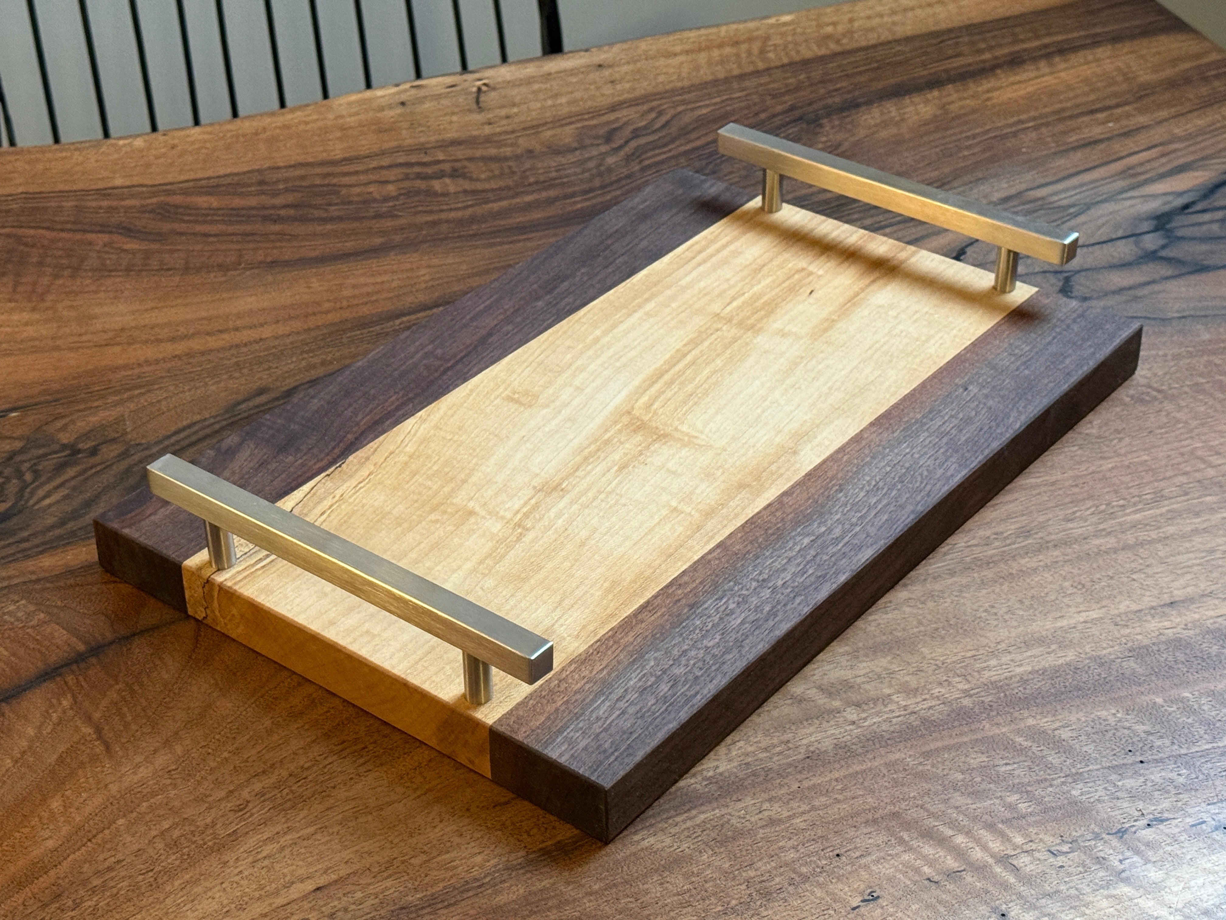 Handmade maple & black walnut charcuterie board – Forest & Forge LLC